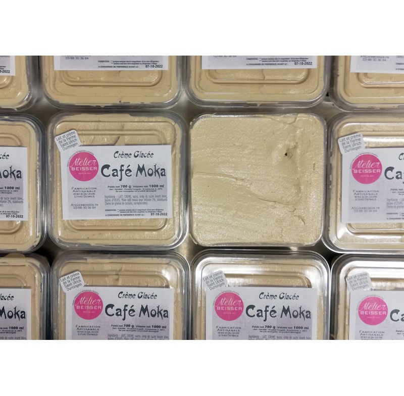 Crème Glacée Café Espresso - le bac de 1 l