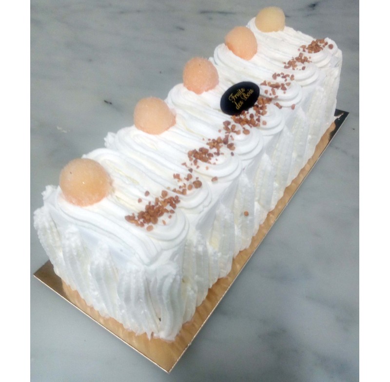 Vacherin Long Melon Fruits Rouges 8 Parts